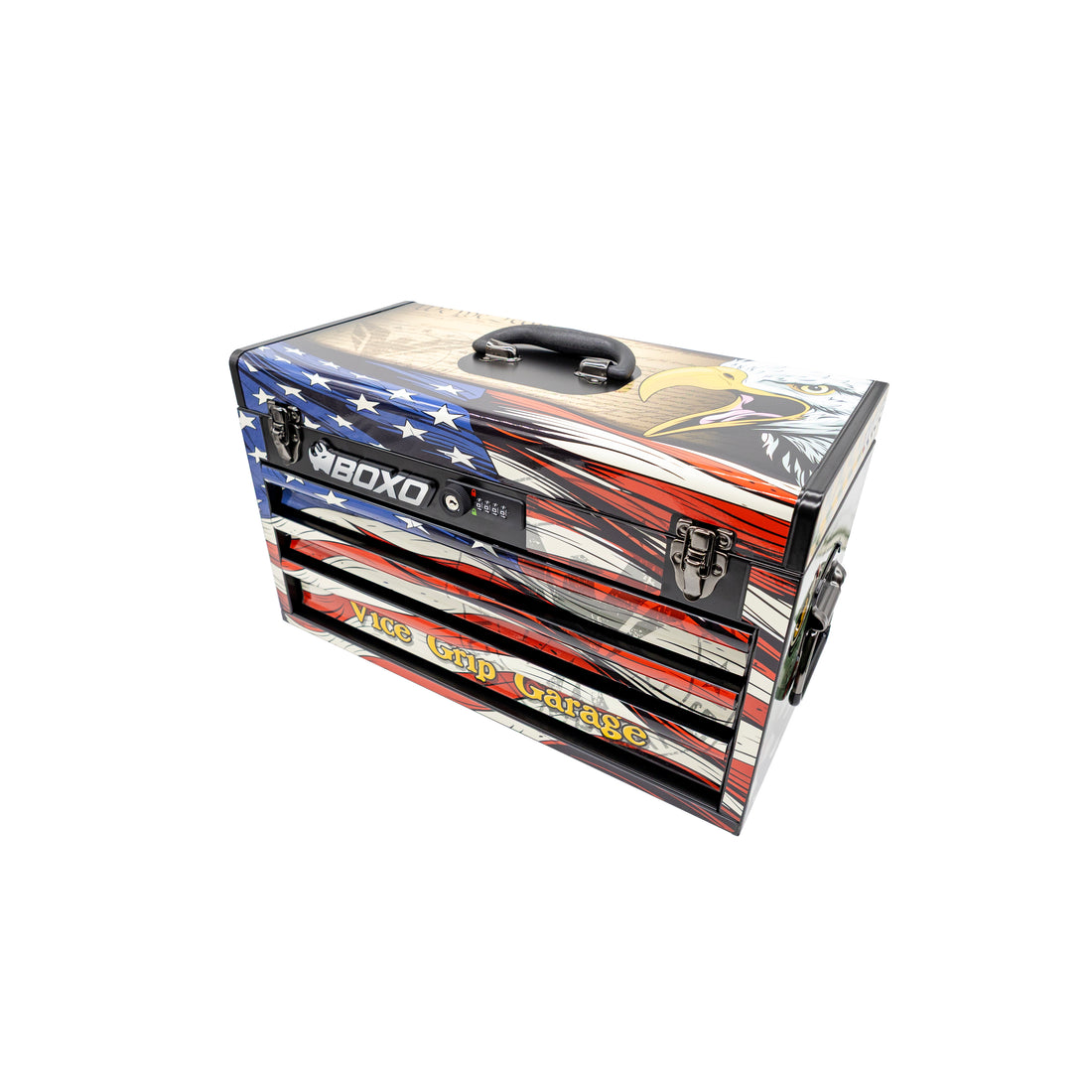 159- Piece Metric and SAE Combo 3- Drawer Hand Carry Tool Box ...