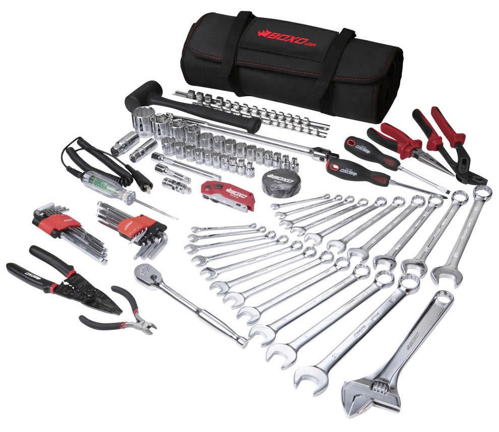 Combo Tool Roll I 82-Piece Metric and SAE Tool Roll and Dry Bag ...