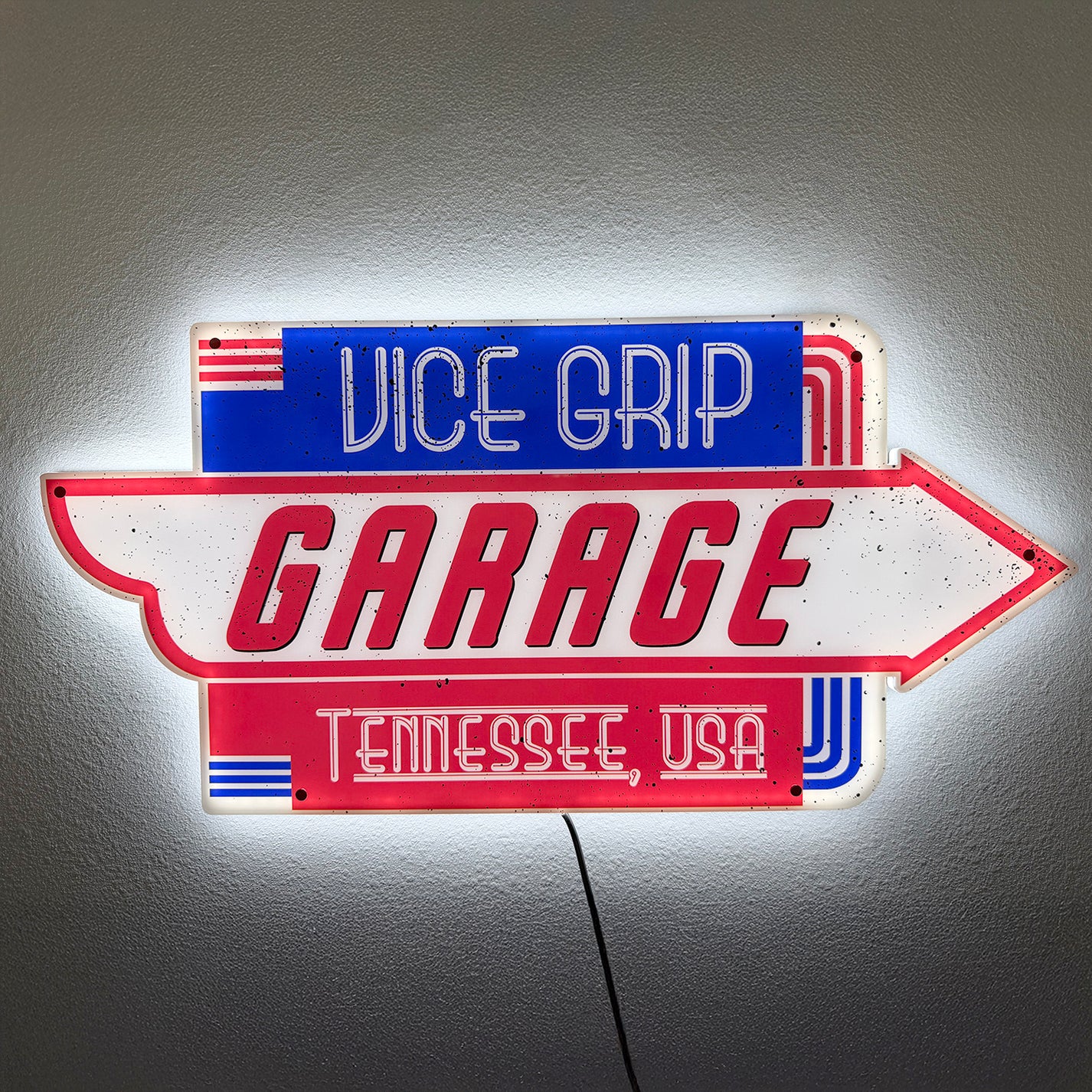 VGG Tennessee Lighted Sign – ViceGripGarage