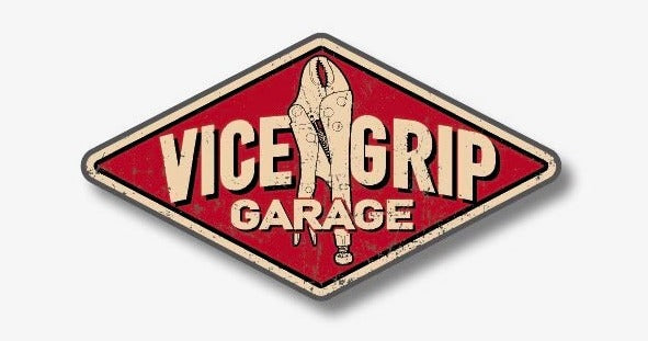 Garage Sign Sticker – ViceGripGarage